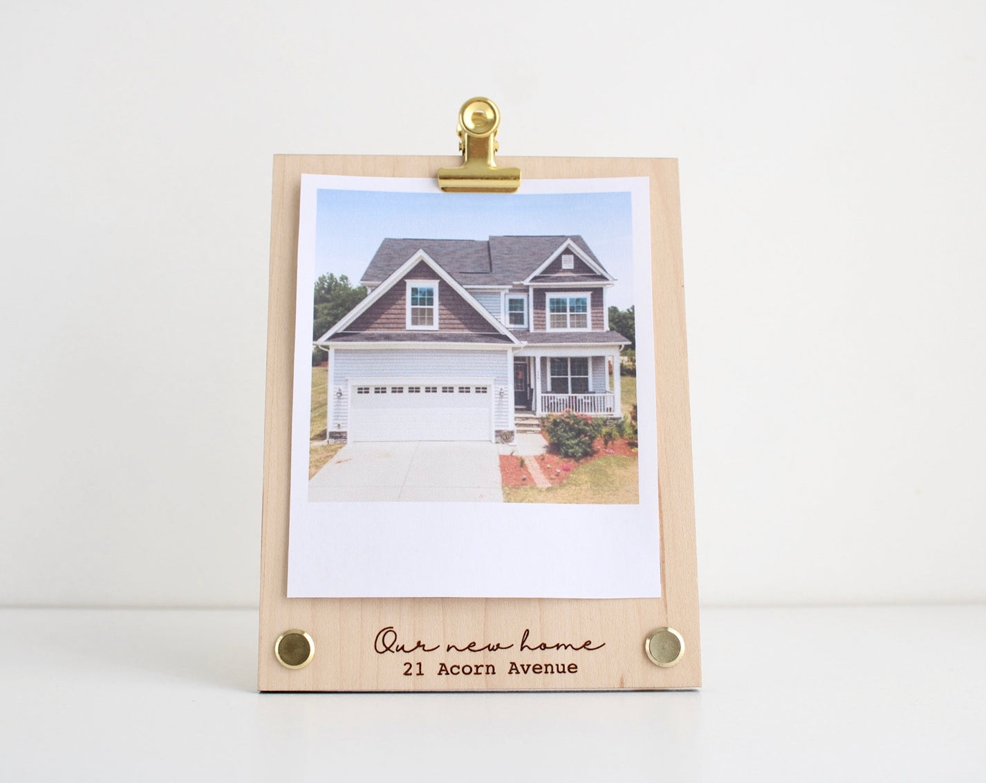 Wooden Polaroid photo frame – Two & Boo